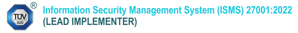 ISO 27001:2022 Online Certification Exam| ISO 27001:2022 TUV-SUD ...